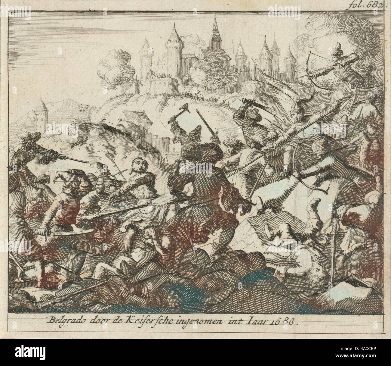 Taking Belgrade, 1688, Jan Luyken, Jurriaen van Poolsum, 1689 ...