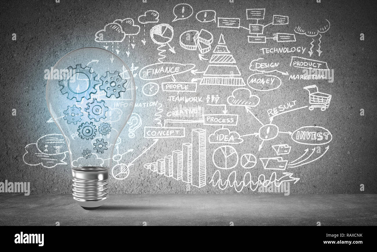 Concept of lightbulb as symbol of new idea Stock Photo - Alamy