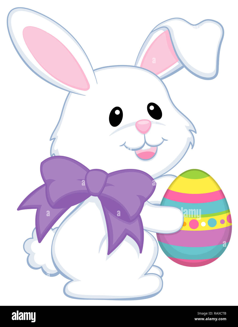 white easter bunny holding egg illustration Stock Photo - Alamy white easter bunny holding egg illustration Stock Photo - Alamy