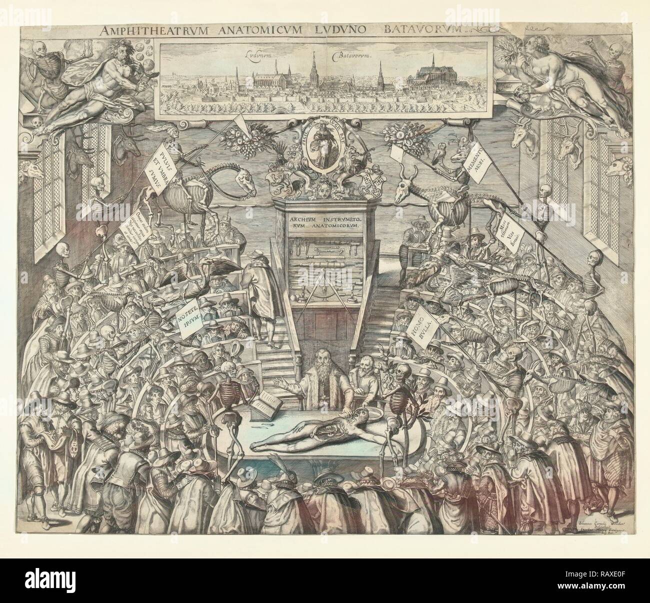 Theatrum anatomicum van Leidse Academie, 1609. Jacob Marcus, 1609 ...