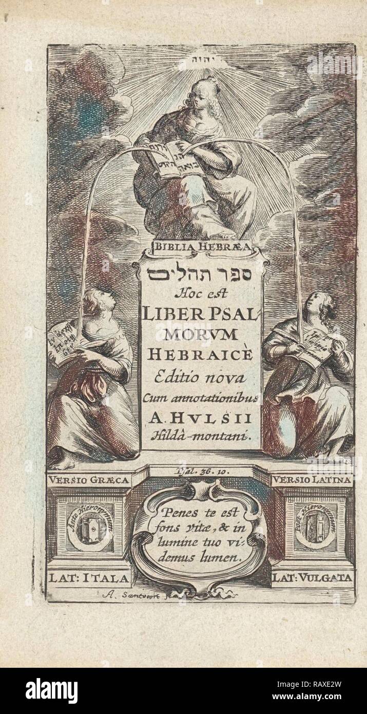 Allegory of the Hebrew Bible, print maker: Abraham Dircksz Santvoort ...