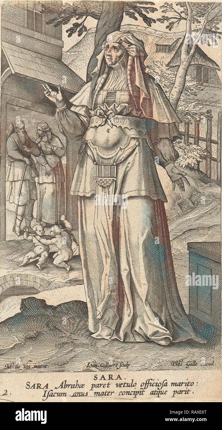 Sara, Jan Collaert (II), Philips Galle, Cornelis Kiliaan, 1588 - 1595 ...