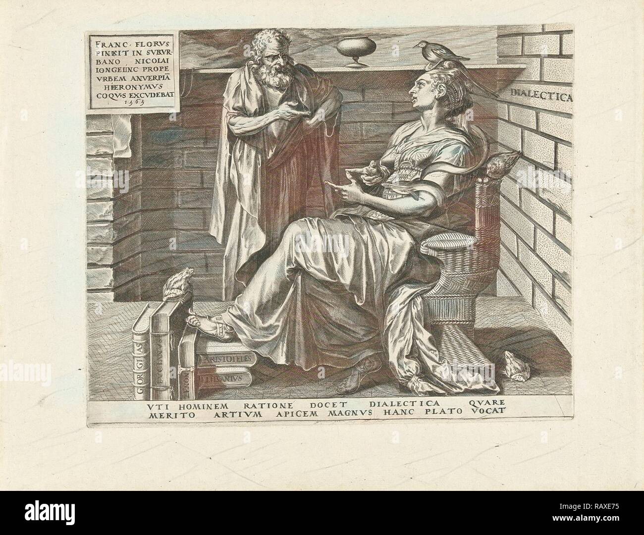 Dialectic (Reasoning Art), Cornelis Cort, 1565. Reimagined by Gibon ...