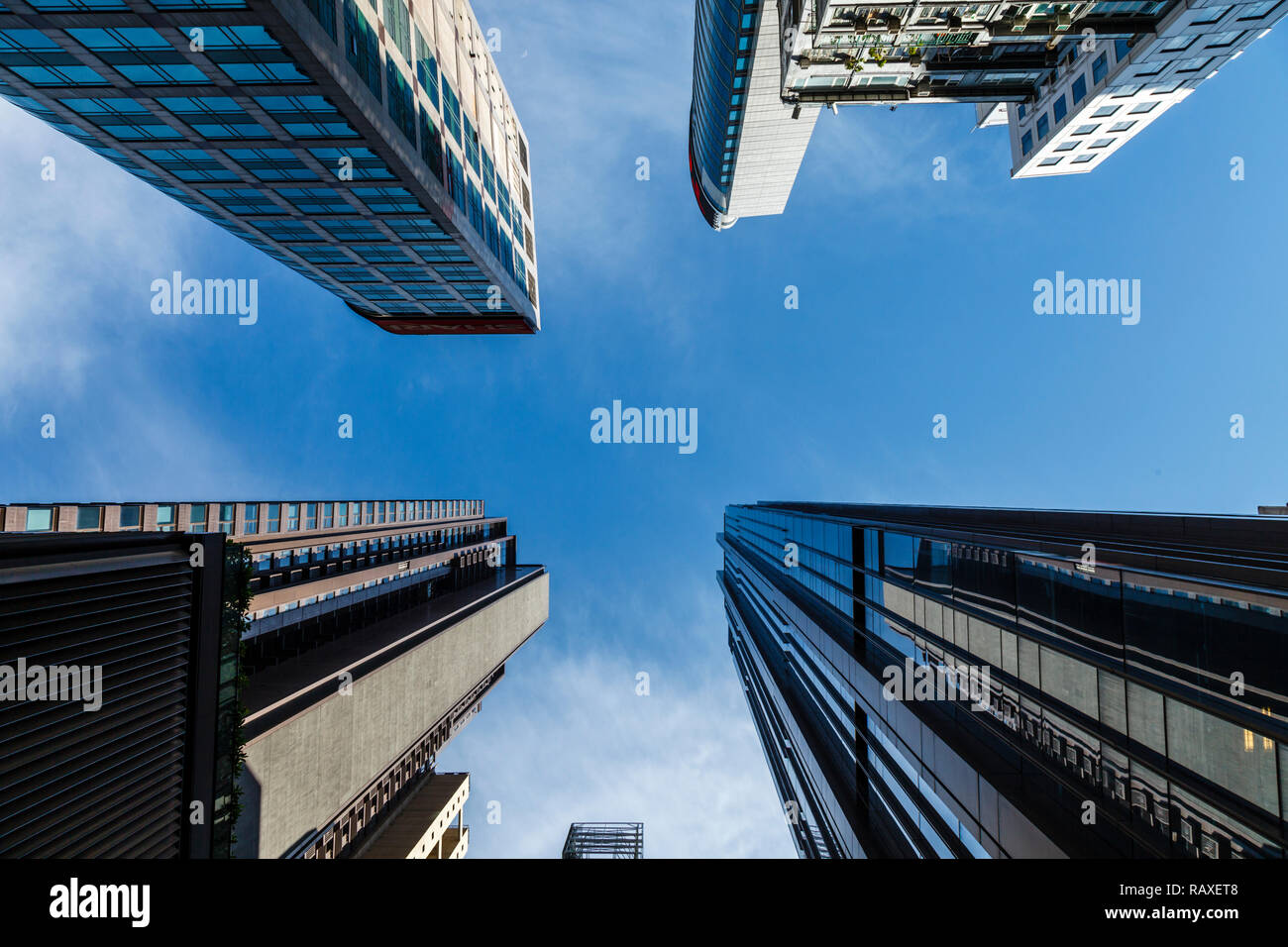 Offices skyscrapers low angle view hi-res stock photography and images ...