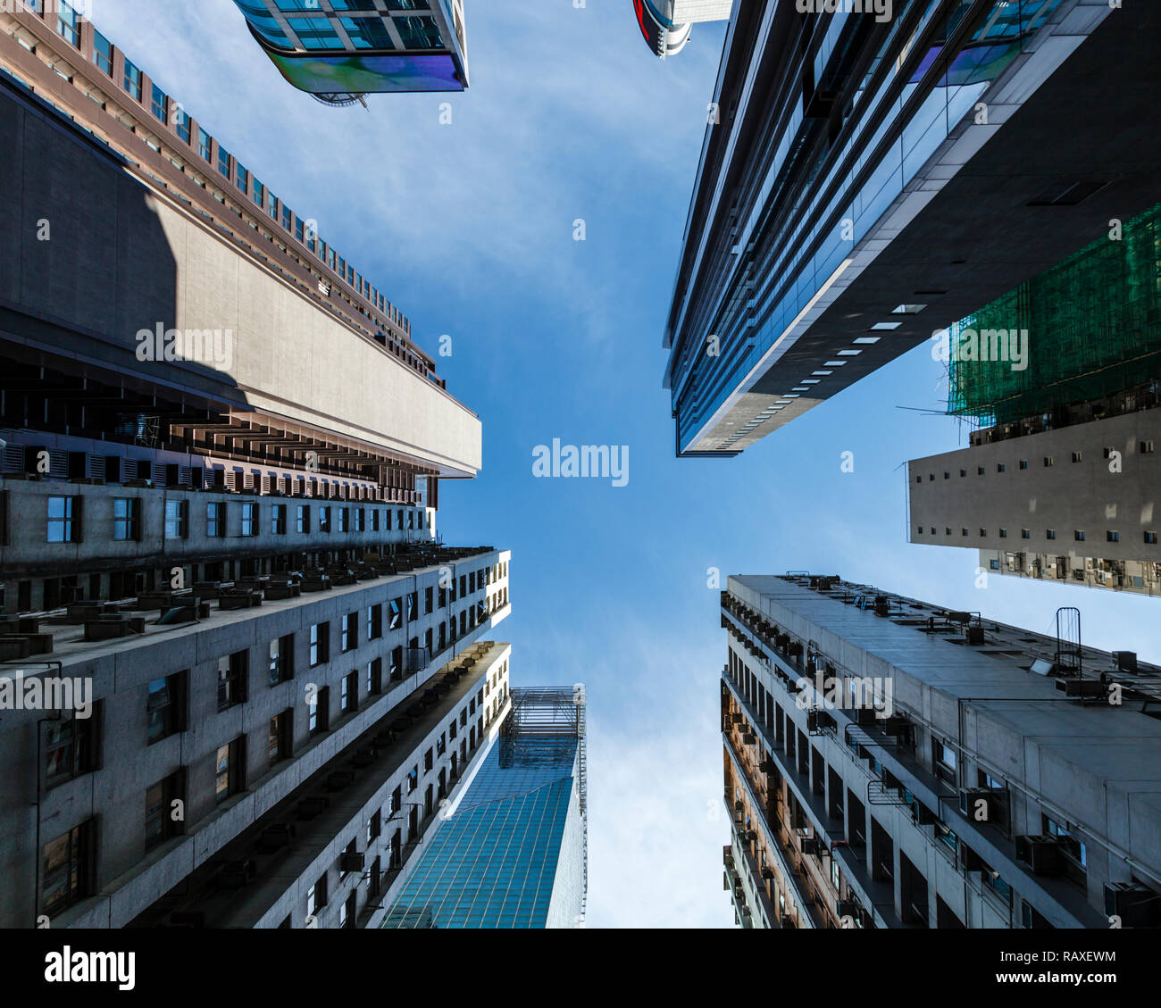 Hong kong buildings perspective hi-res stock photography and images - Alamy