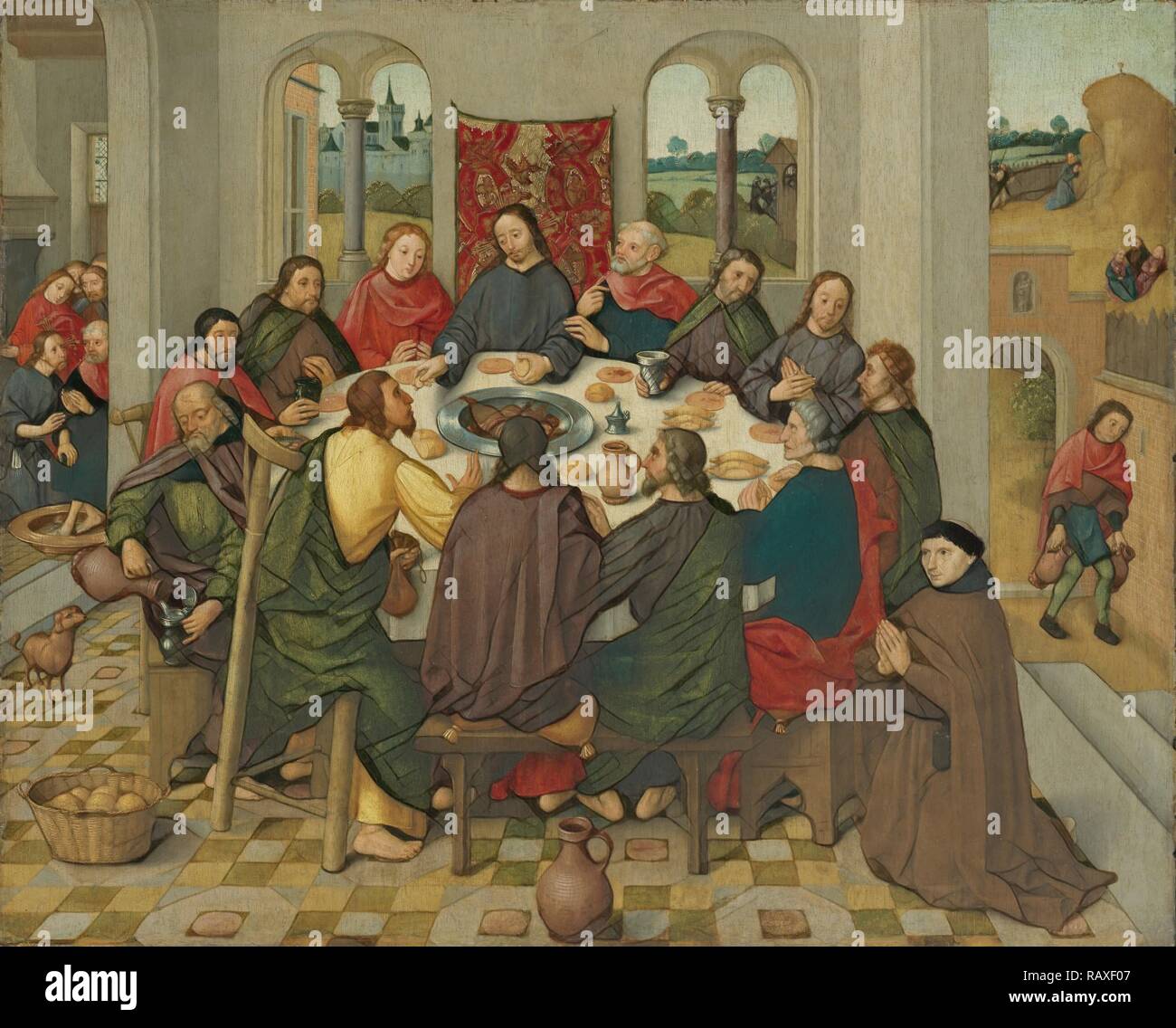 Last Supper, circle of Master of the Amsterdam Death of the Virgin, c ...