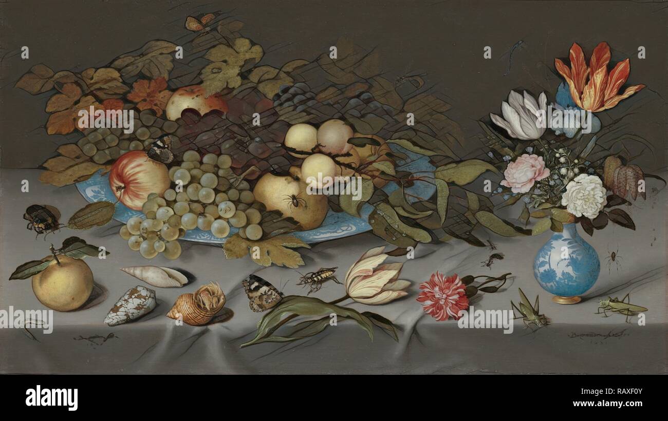 Still Life with Fruit and Flowers, Balthasar van der Ast, 1620 - 1621 ...