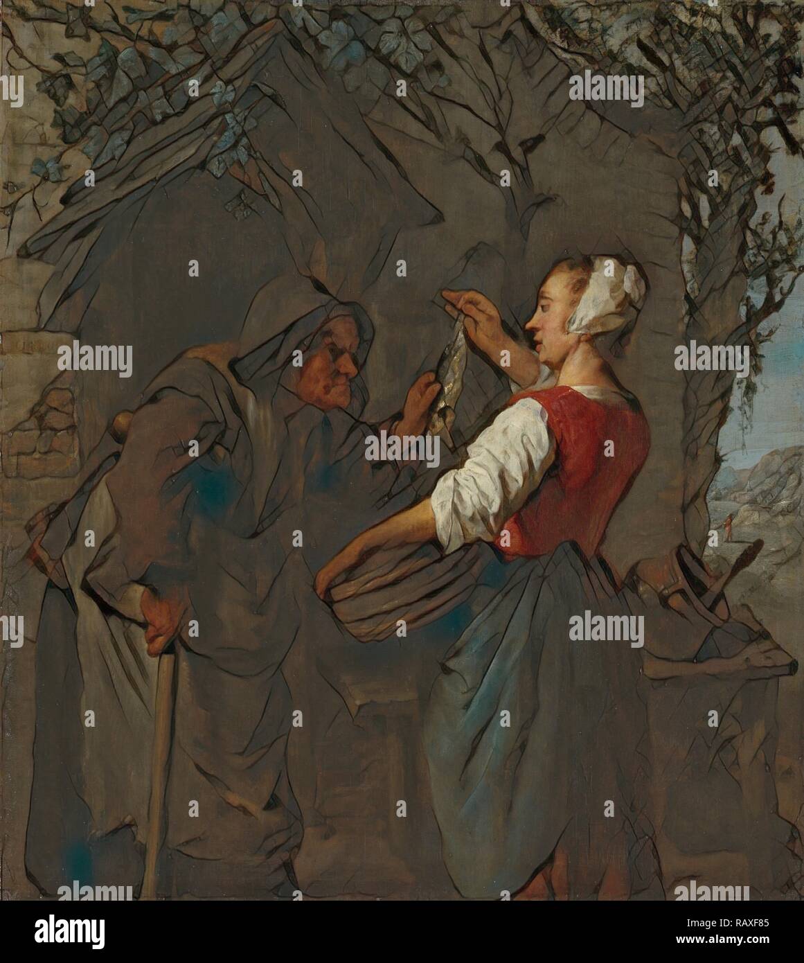 The Herring-Seller, Gabriël Metsu, c. 1661 - c. 1662. Reimagined by ...