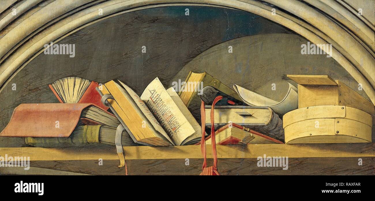 Still Life with Books in a Niche, Barthélémy d' Eyck, 1442 - 1445 ...