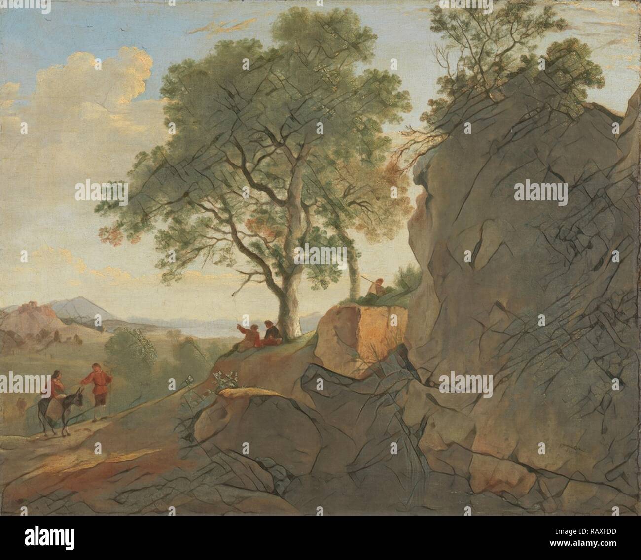 Italian landscape, Herman van Swanevelt, 1643. Reimagined by Gibon ...