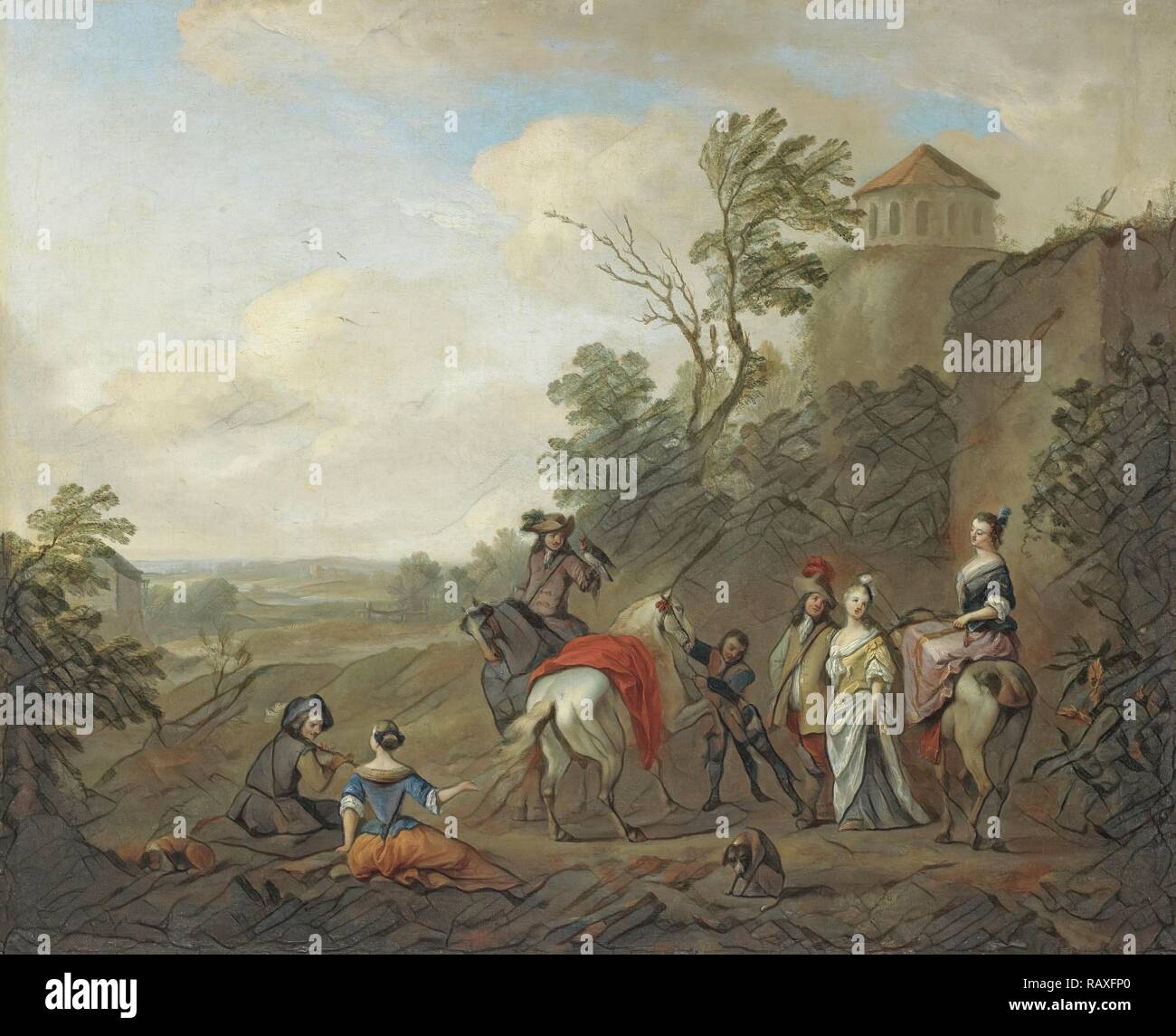 Hunting Party, Karel van Falens, 1700 - 1733. Reimagined by Gibon ...