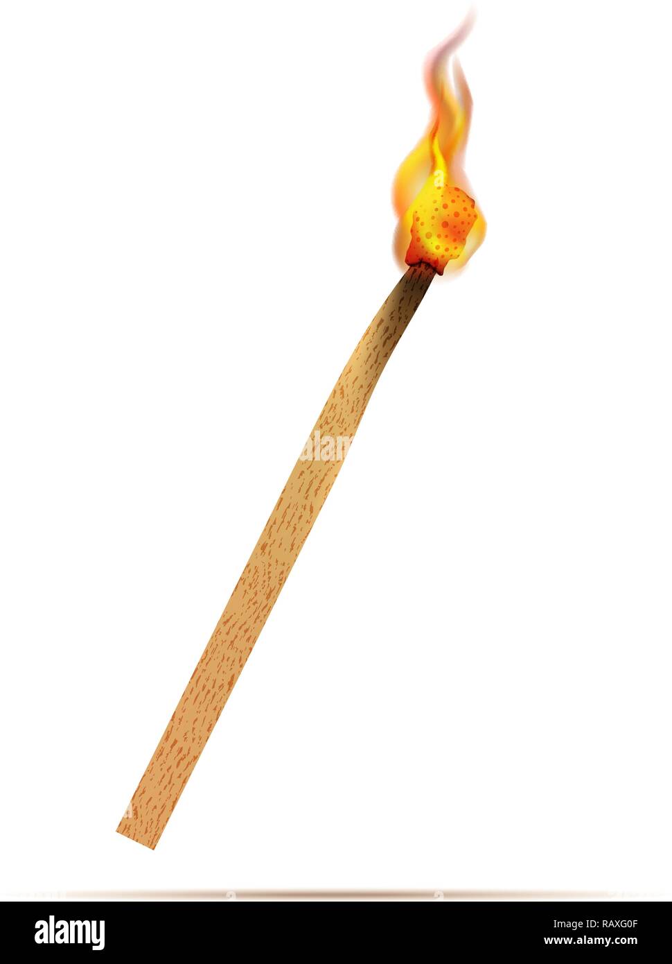 Realistic burning match on hi-res stock photography and images - Alamy