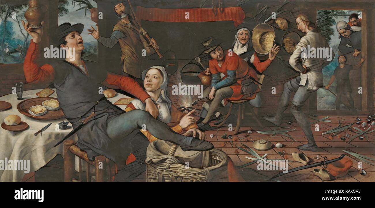 The Egg Dance, Pieter Aertsen, 1552. Reimagined by Gibon. Classic art ...