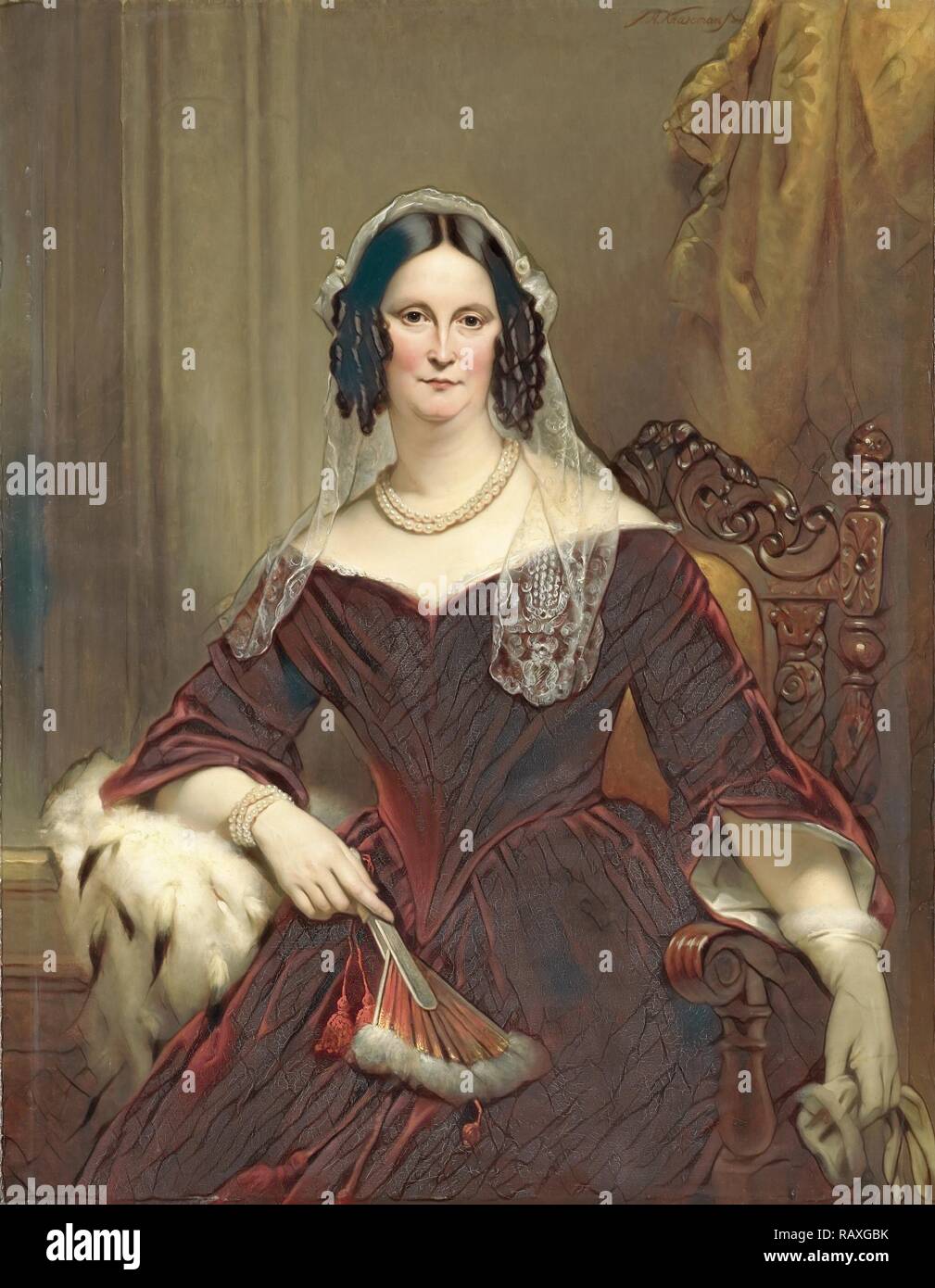 Portrait of Dieuwke Fontein, second Wife of Adriaan van der Hoop, Jan ...