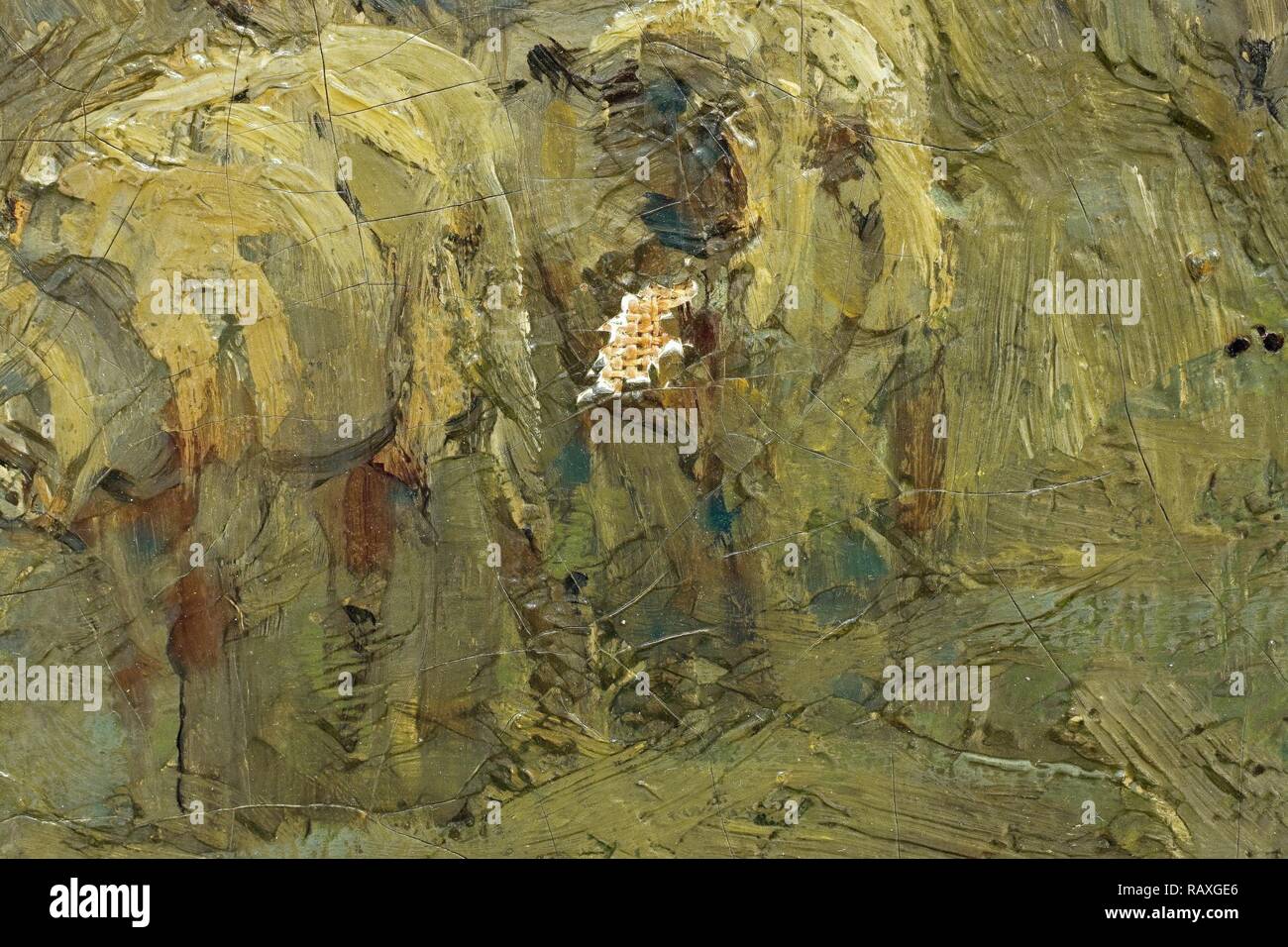 A flock of sheep, William Charles Estall, c. 1880 - c. 1897. Reimagined ...