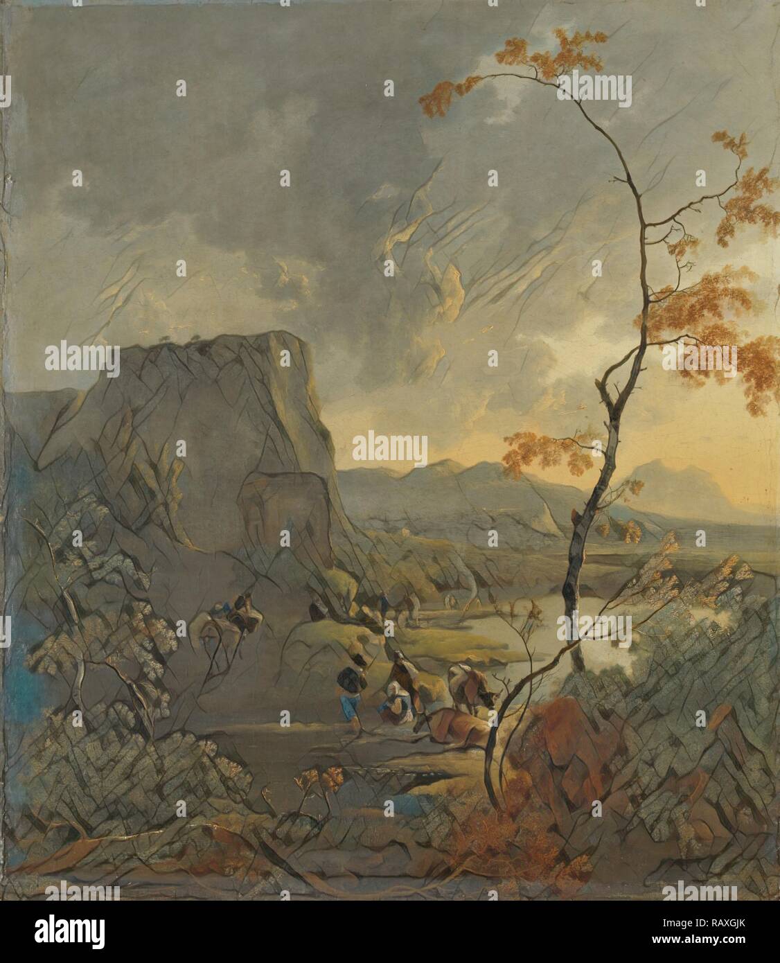 Italian landscape with ancient tempietto, Italy, Adam Pijnacker, c ...