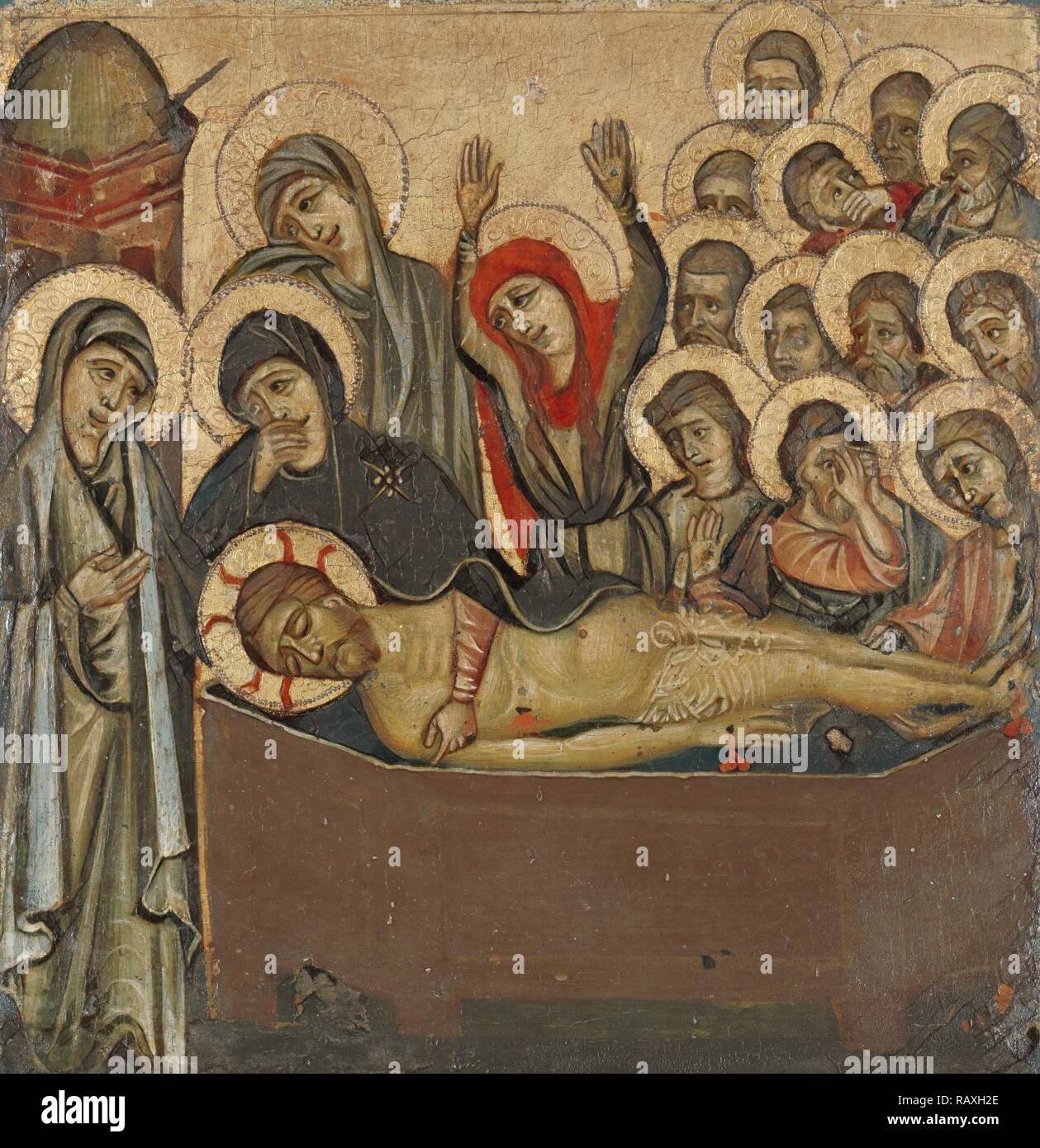 The Deposition and the Entombment, Anonymous, c. 1290. Reimagined by ...
