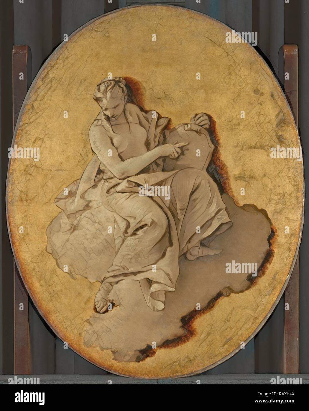 Allegorical Figure of a Woman with a Shield or a Mirror (Prudence ...