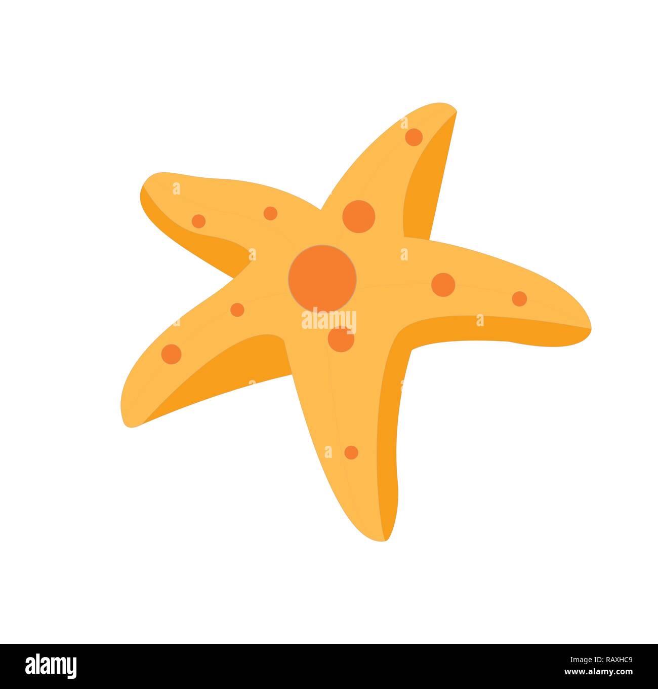 Sea star icon on white background for graphic and web design, Modern ...