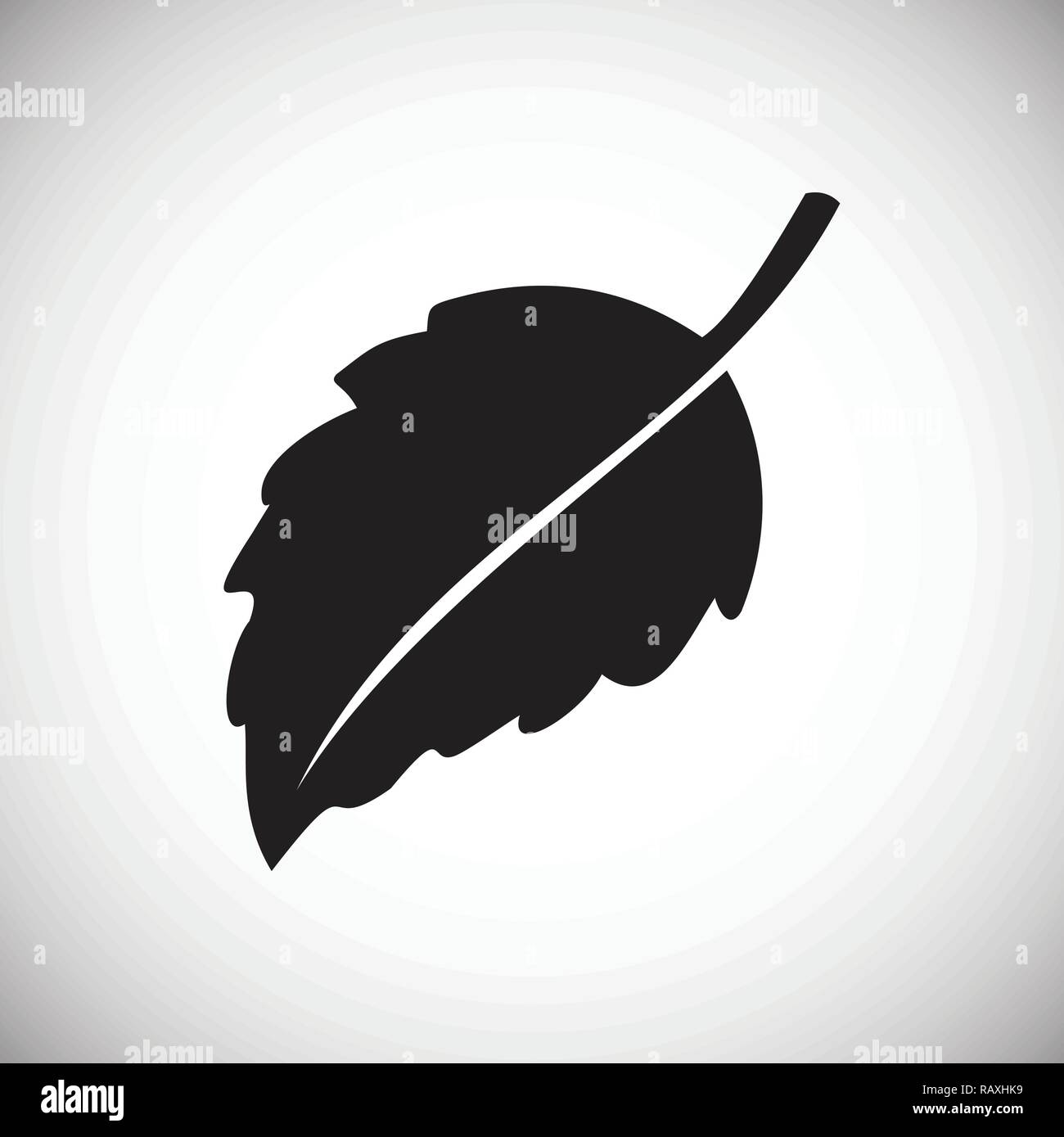 Leaf icon on white background for graphic and web design, Modern simple ...