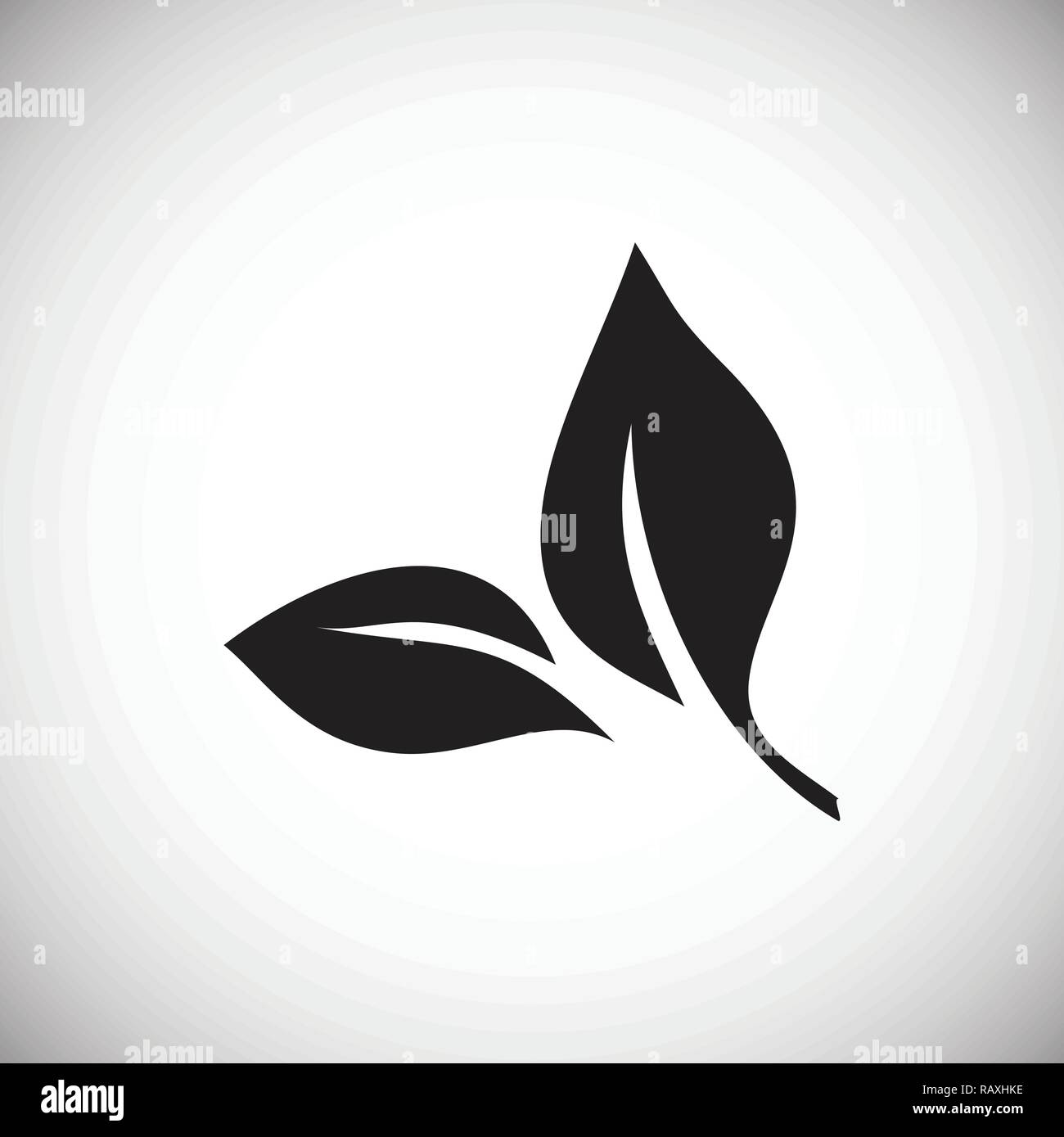 Leaf icon on white background for graphic and web design, Modern simple ...