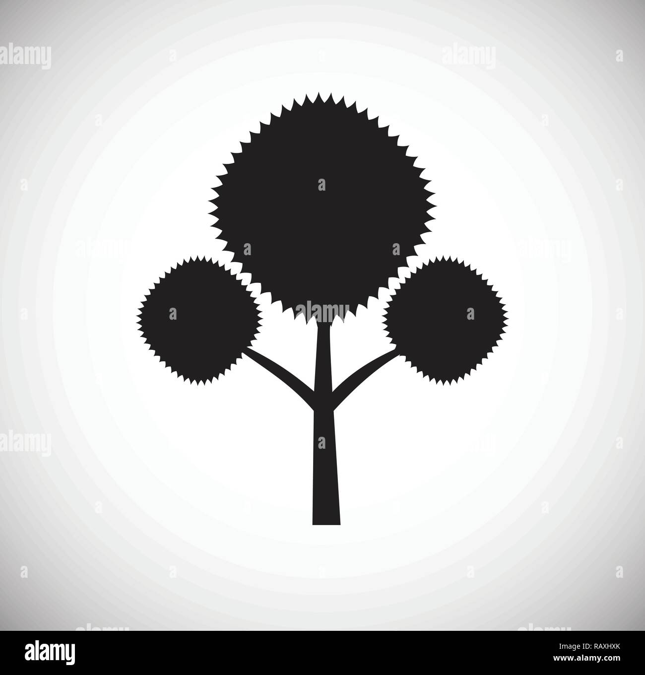 Tree icon on white background for graphic and web design, Modern simple ...