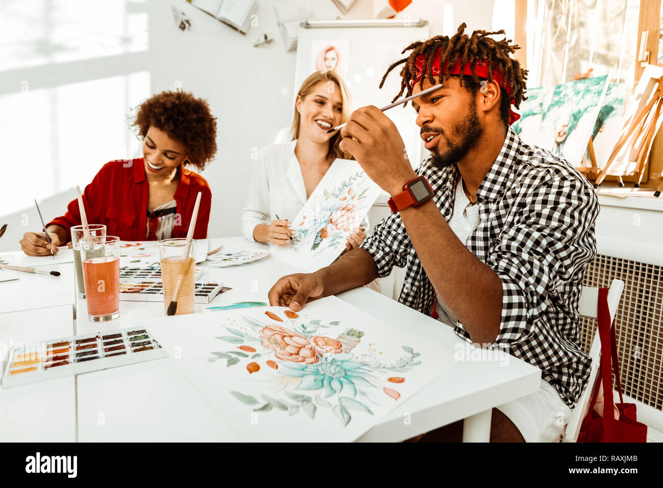 Wearing pencil hi-res stock photography and images - Alamy