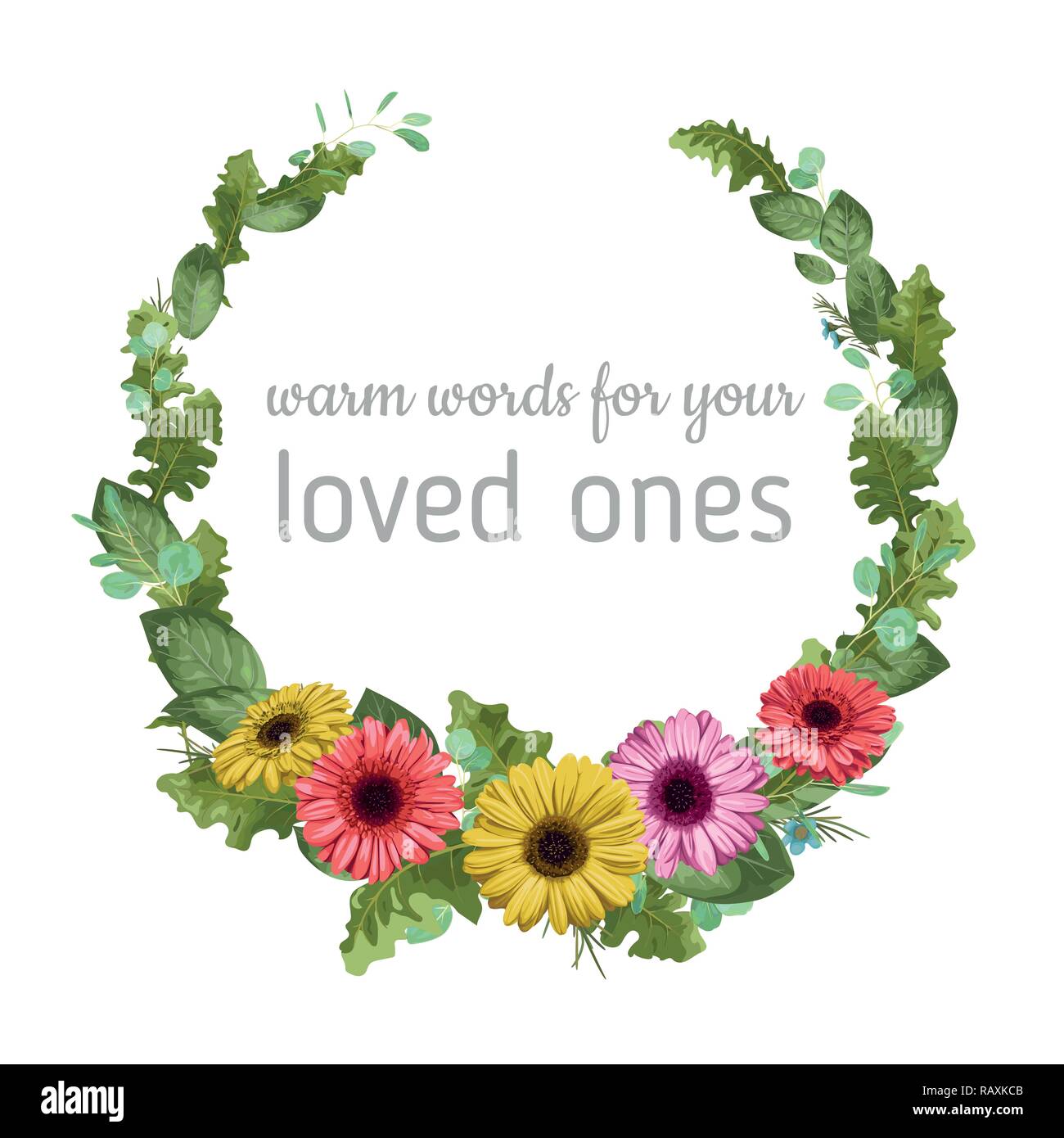 Gerbera flowers decorative Stock Vector Images - Alamy