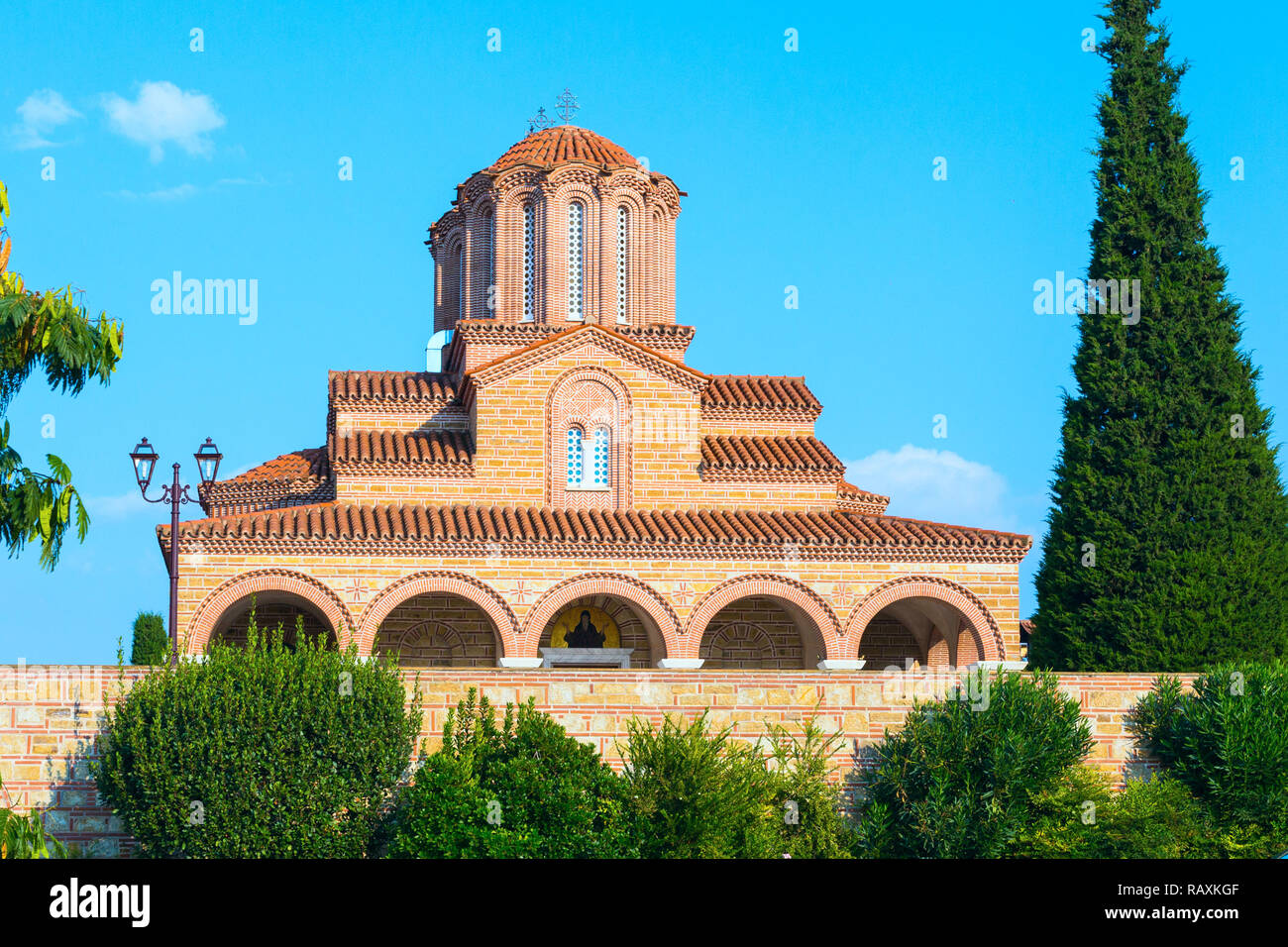 church of St. Arsenios of Cappadocia in Souroti Monastery, Greece Stock ...