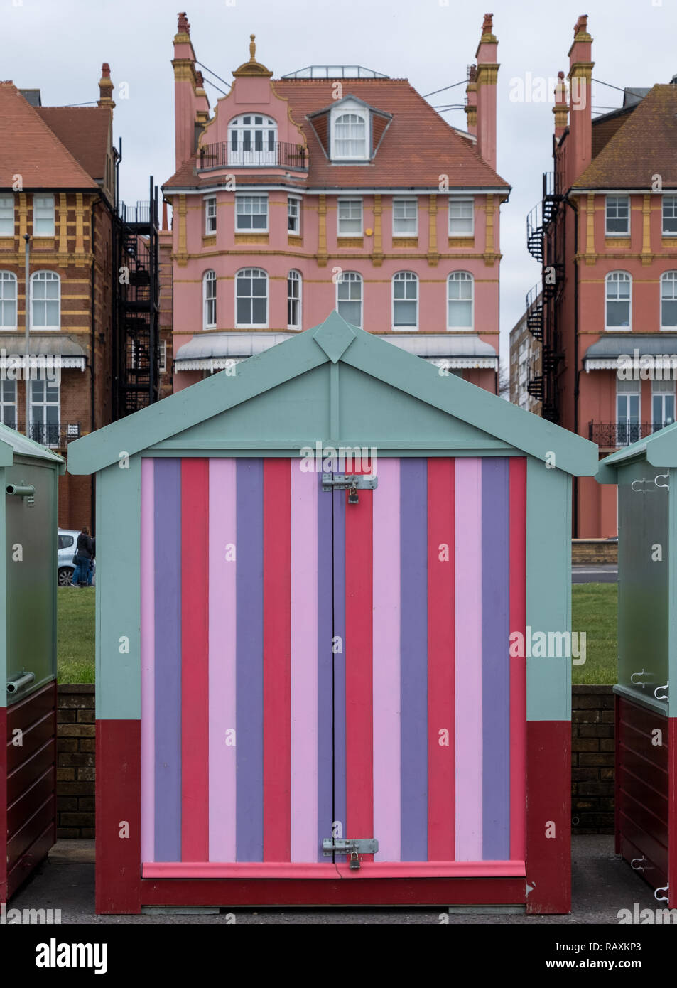 Bright Green Beach Hut High Resolution Stock Photography and Images - Alamy