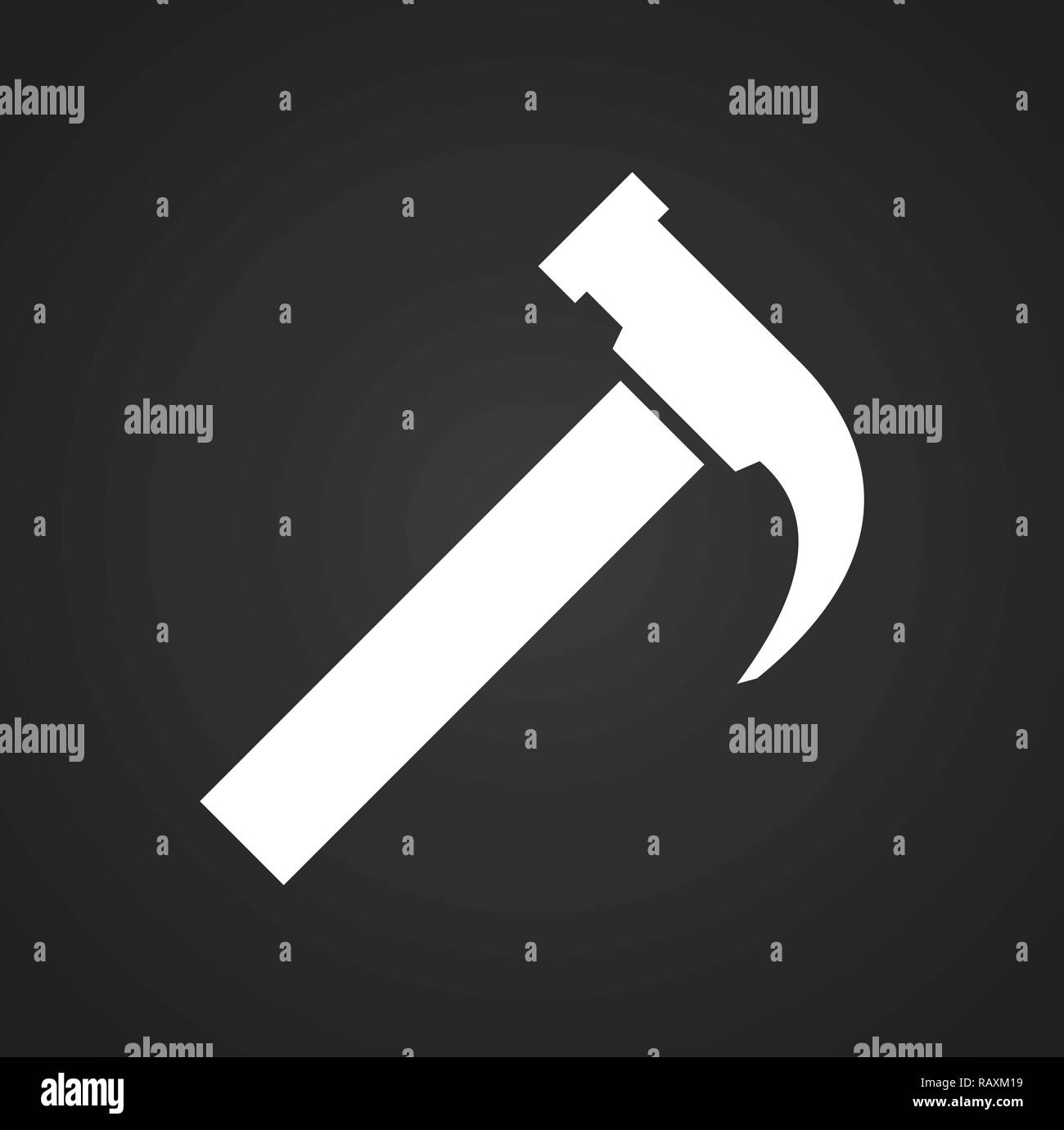 Tool icon on black background for graphic and web design, Modern simple ...
