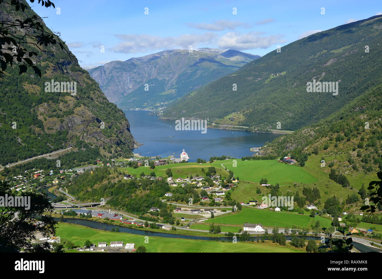 landscape of sognefjord and aurlandsfjord in norway Stock Photo - Alamy