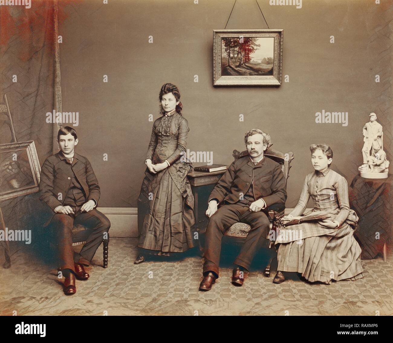 [Henry Hamilton Bennett with his Family: Ashley, Harriet and Nellie ...