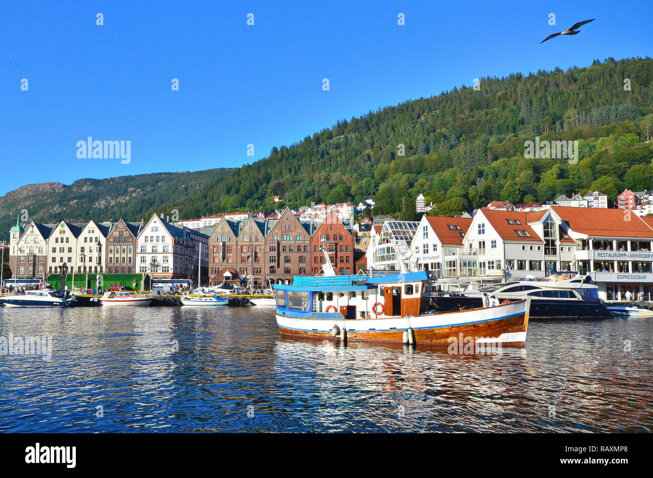 cityscape of bergen norway Stock Photo - Alamy