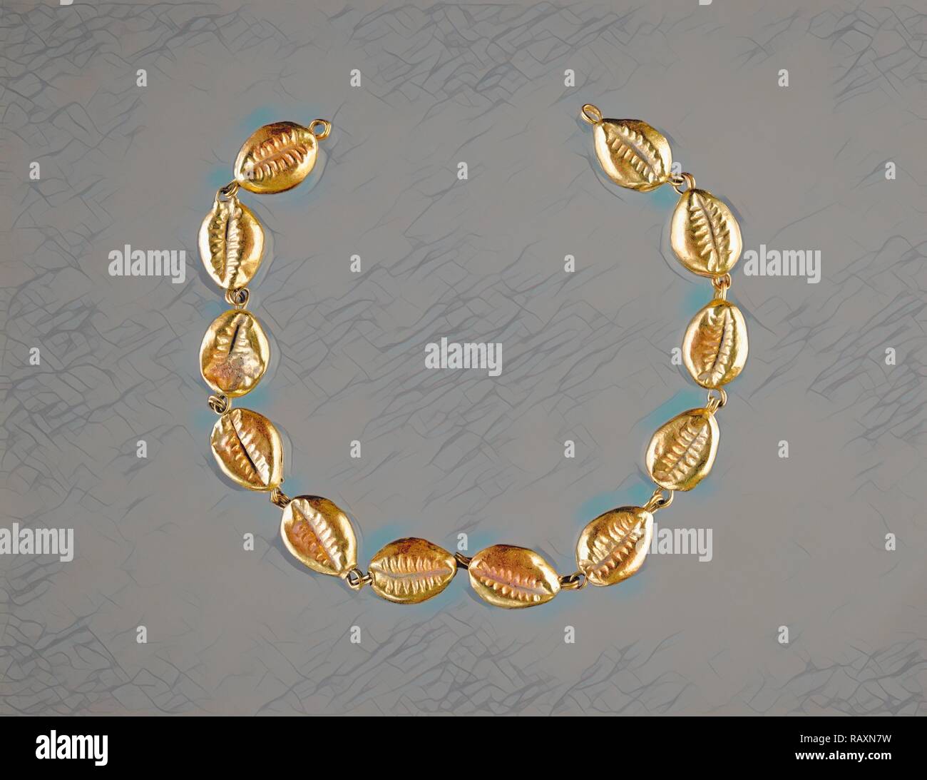 Gold Beads in the Shape of Cowrie Shells, Unknown, Egypt, Africa, 220 ...