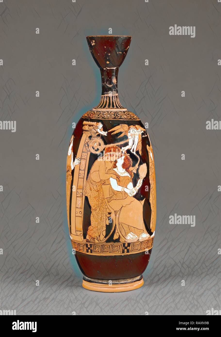 Attic Red-Figure Lekythos, Painter of the Frankfort Acorn, and Phintias ...