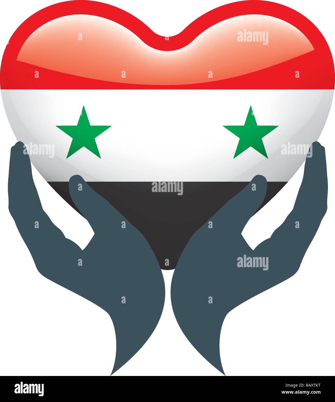 Syria flag, vector illustration on a white background Stock Vector ...