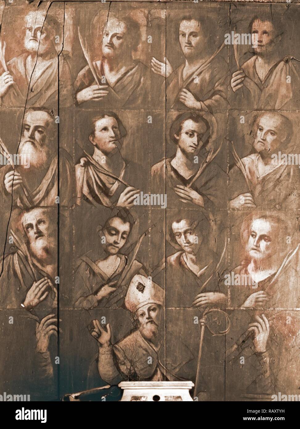 Abruzzo, L'Aquila, Trasacco, SS. Rufino e Cesidio, Italy, 20th century ...