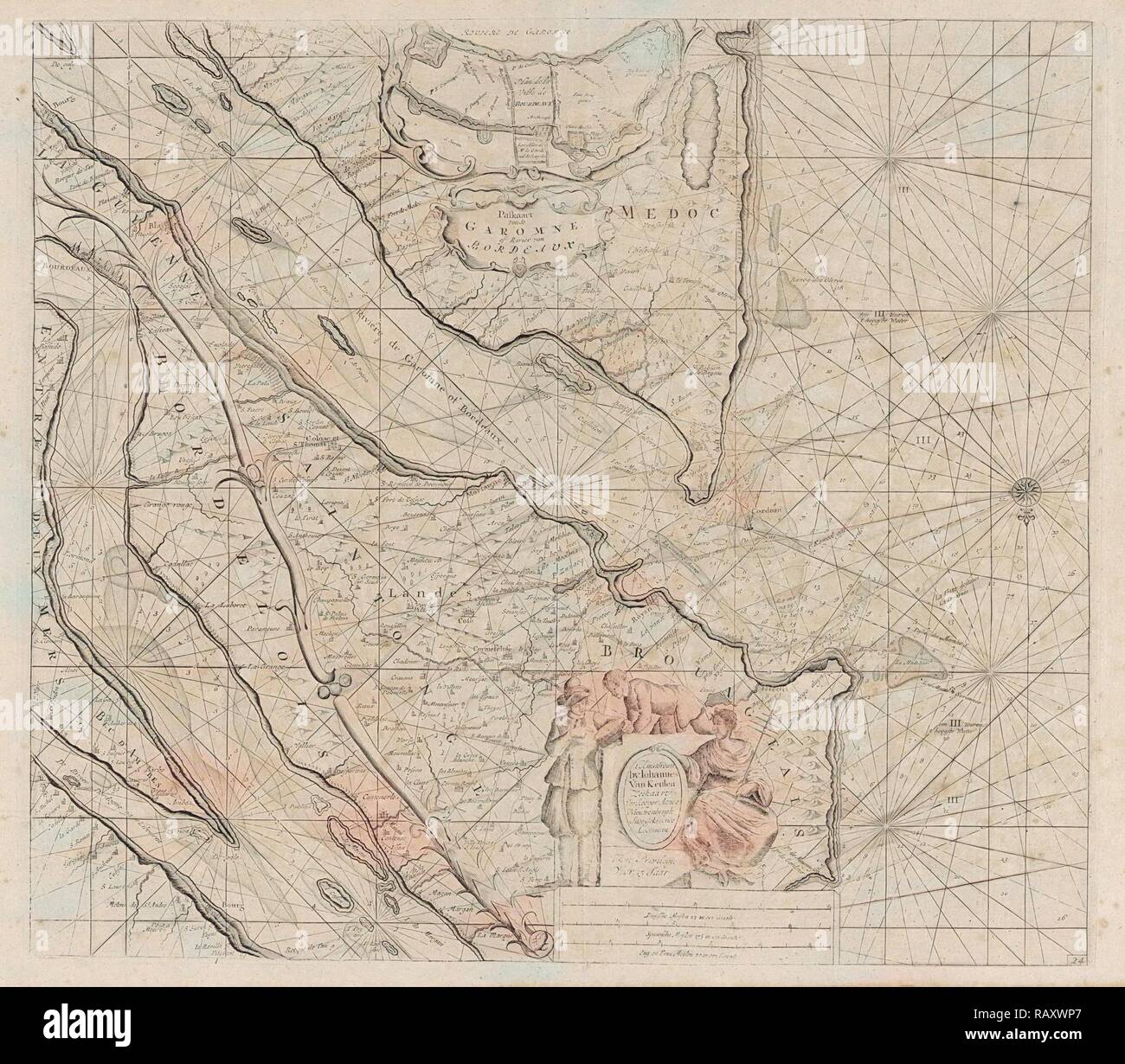 River gironde map hi-res stock photography and images - Alamy