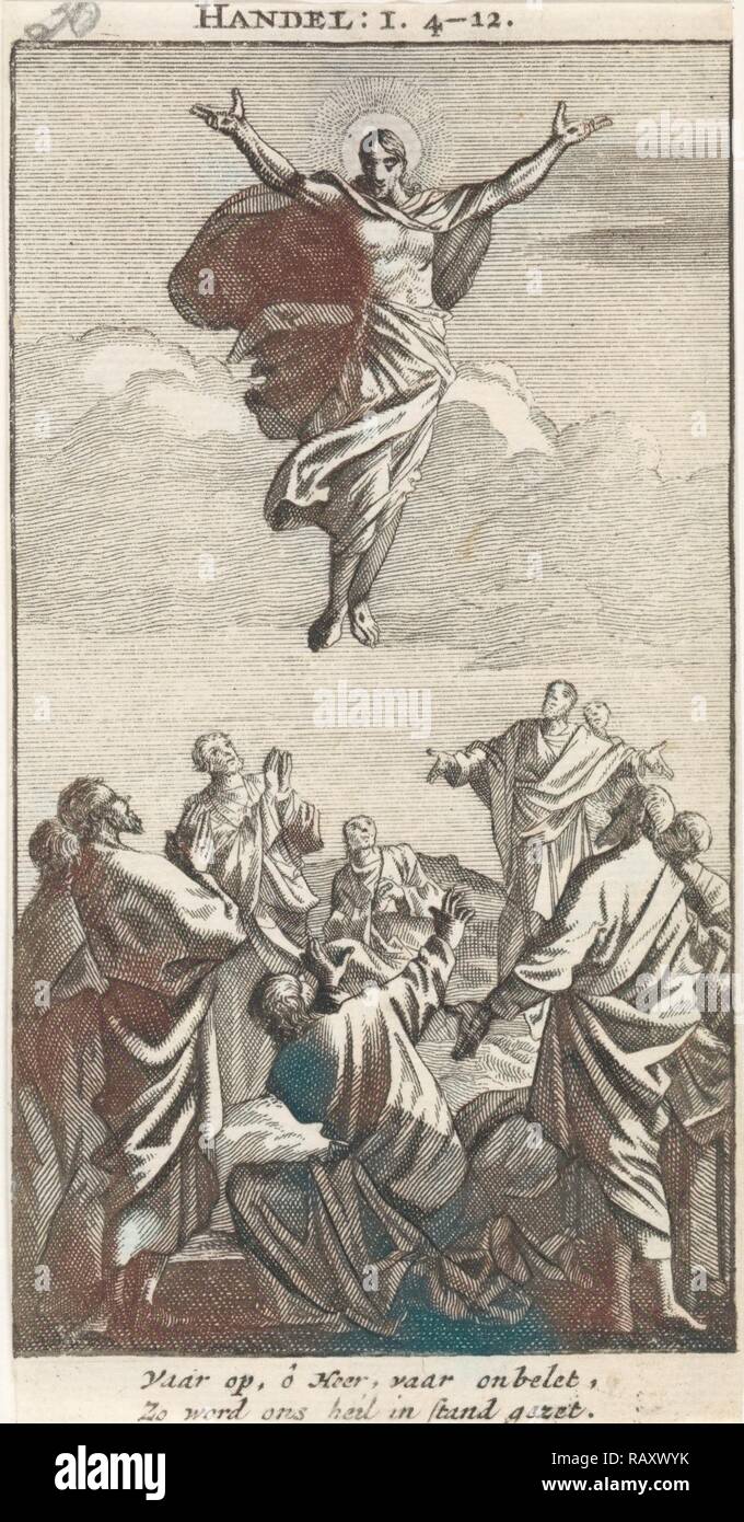 Ascension of Christ, Jan Luyken, Anonymous, 1712. Reimagined by Gibon ...