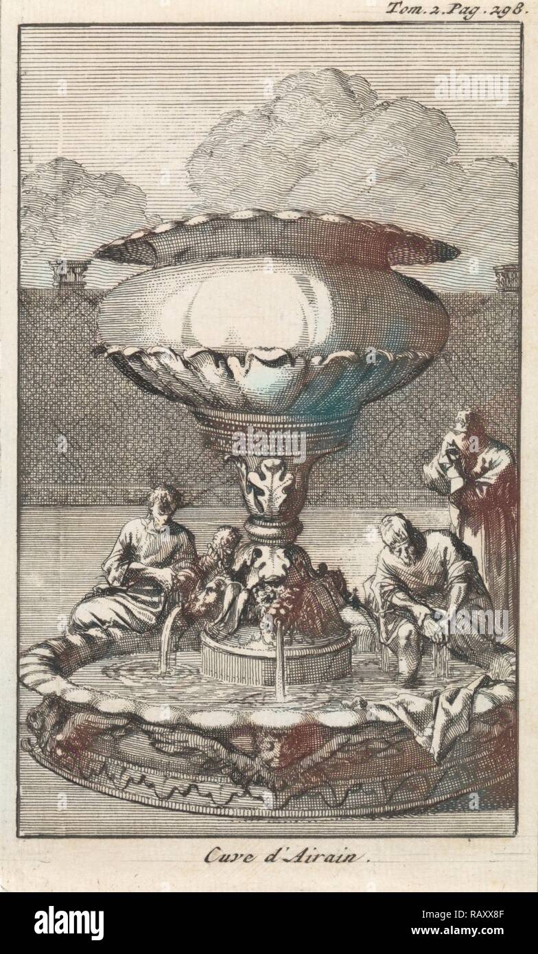 Copper laver or wash basin in the court of the tabernacle, Jan Luyken ...