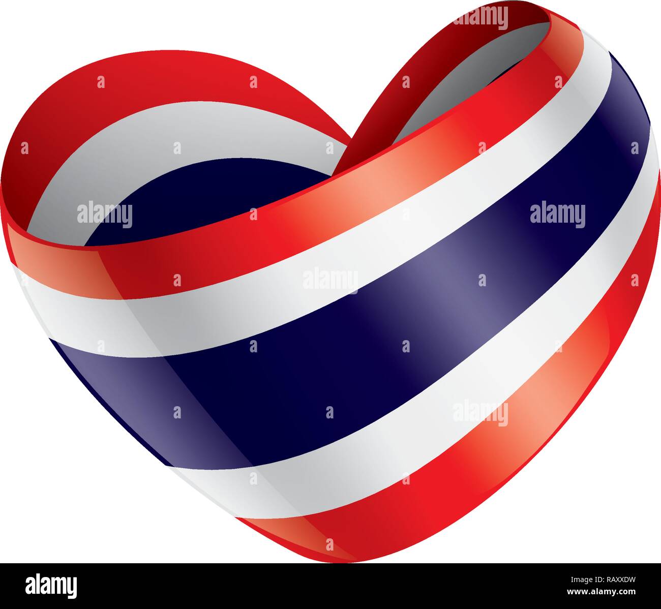 Thailand flag, vector illustration on a white background Stock Vector ...