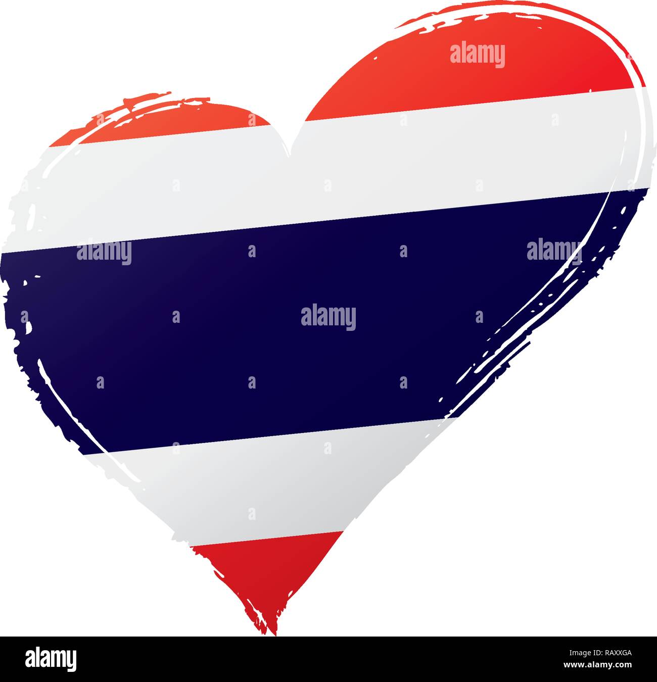 Thailand flag, vector illustration on a white background Stock Vector ...