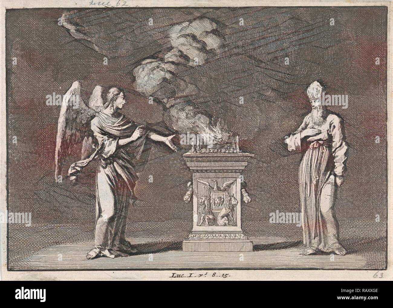 The angel gabriel appears zacharias hi-res stock photography and images - Alamy