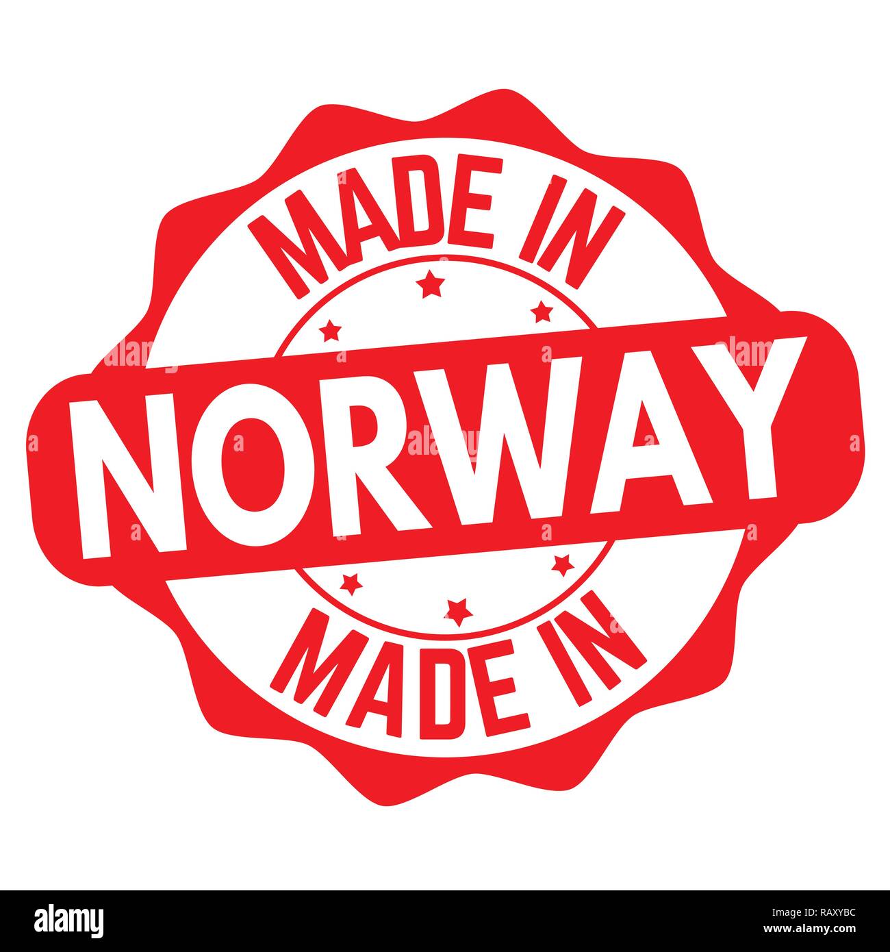 Made in Norway sign or stamp on white background, vector illustration ...