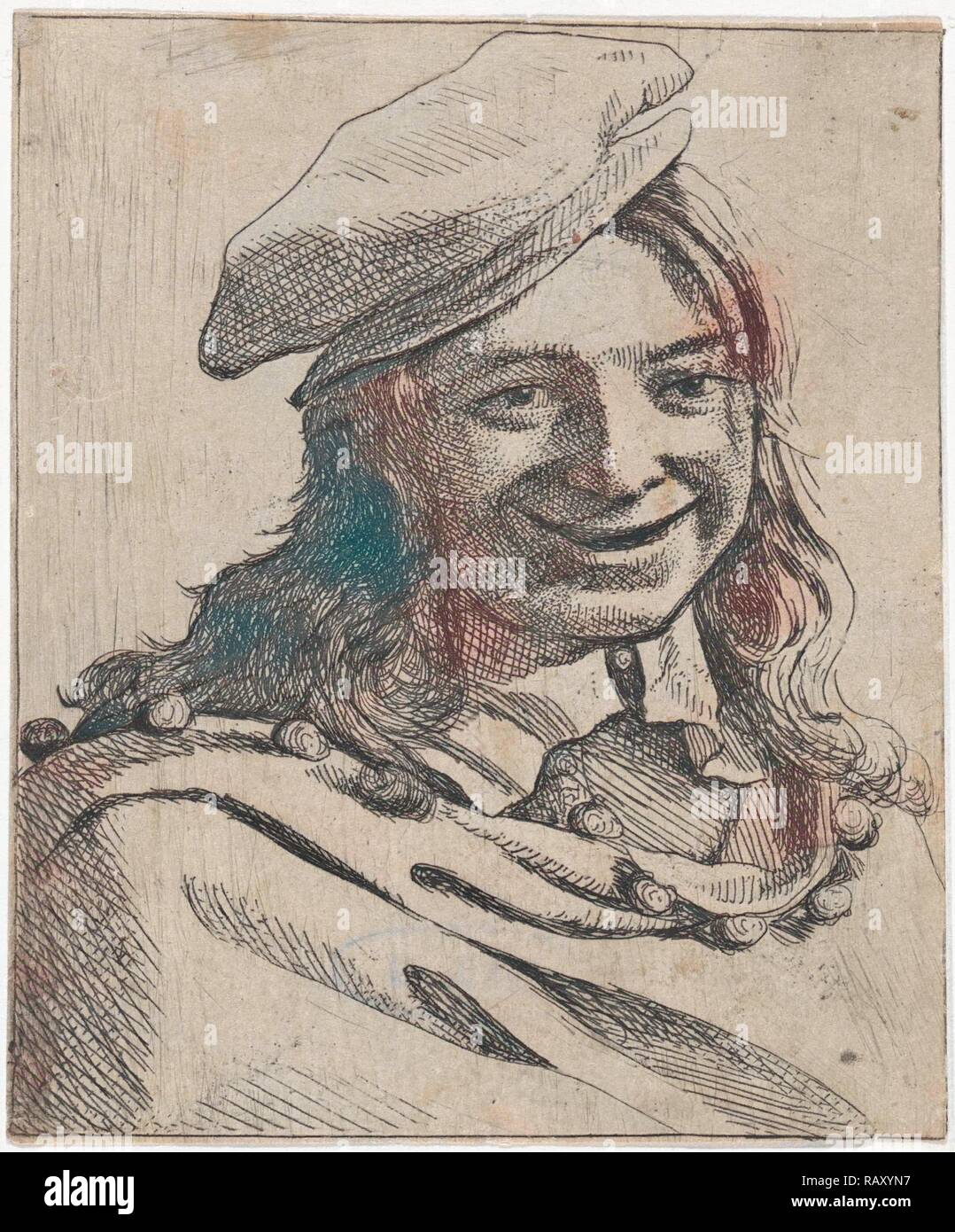 Bust of broadly smiling boy with beret, Michael Sweerts, 1656 ...