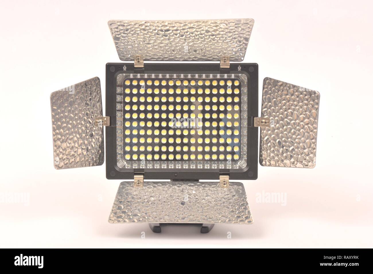 LED Video Light on white background Stock Photo - Alamy