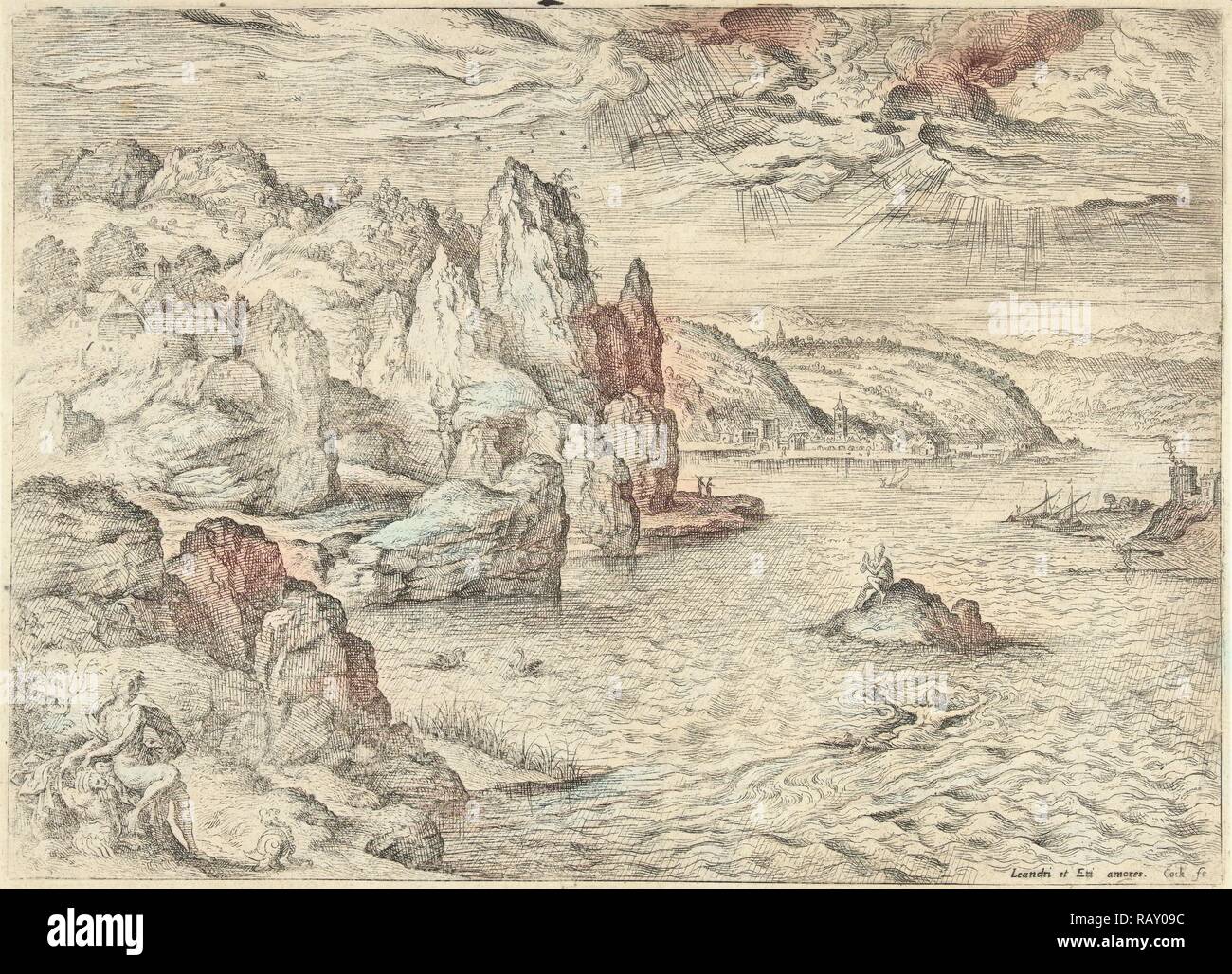 Hero and Leander, Hieronymus Cock, Matthys Cock, c. 1551 - before 1558 ...