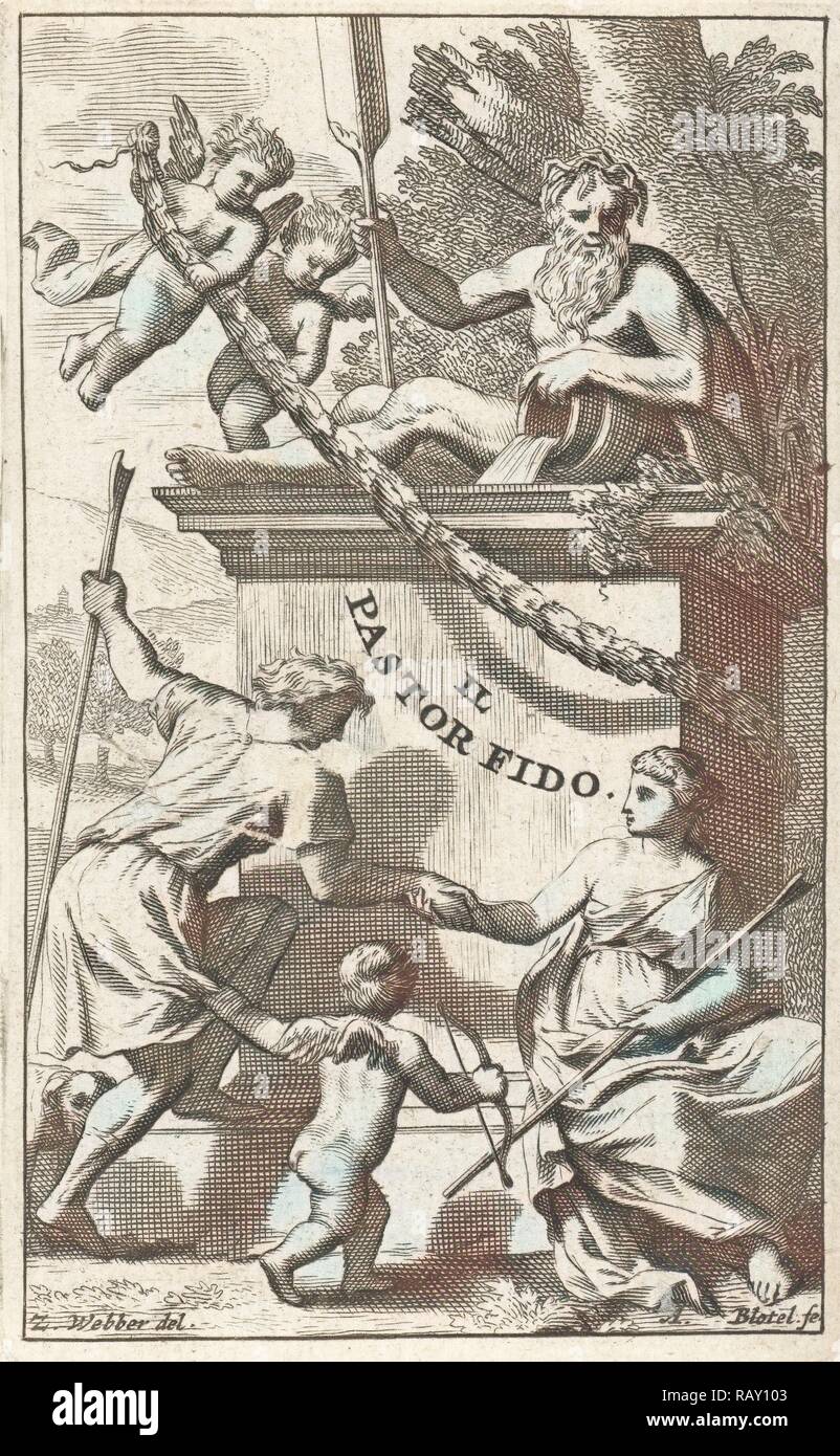 Title page for U.K. Guarini, Il pastor fido, print maker: Abraham ...