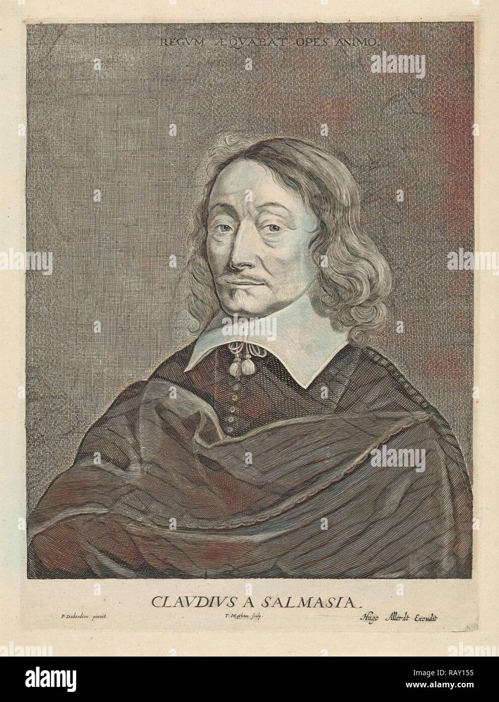 Portrait of Claudius Salmasius, print maker: Theodor Matham, Pieter ...